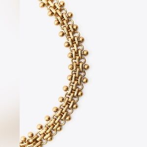 Zara | Jewelry | Nwt Zara Golden Metal Link Chain Necklace With Metal ...
